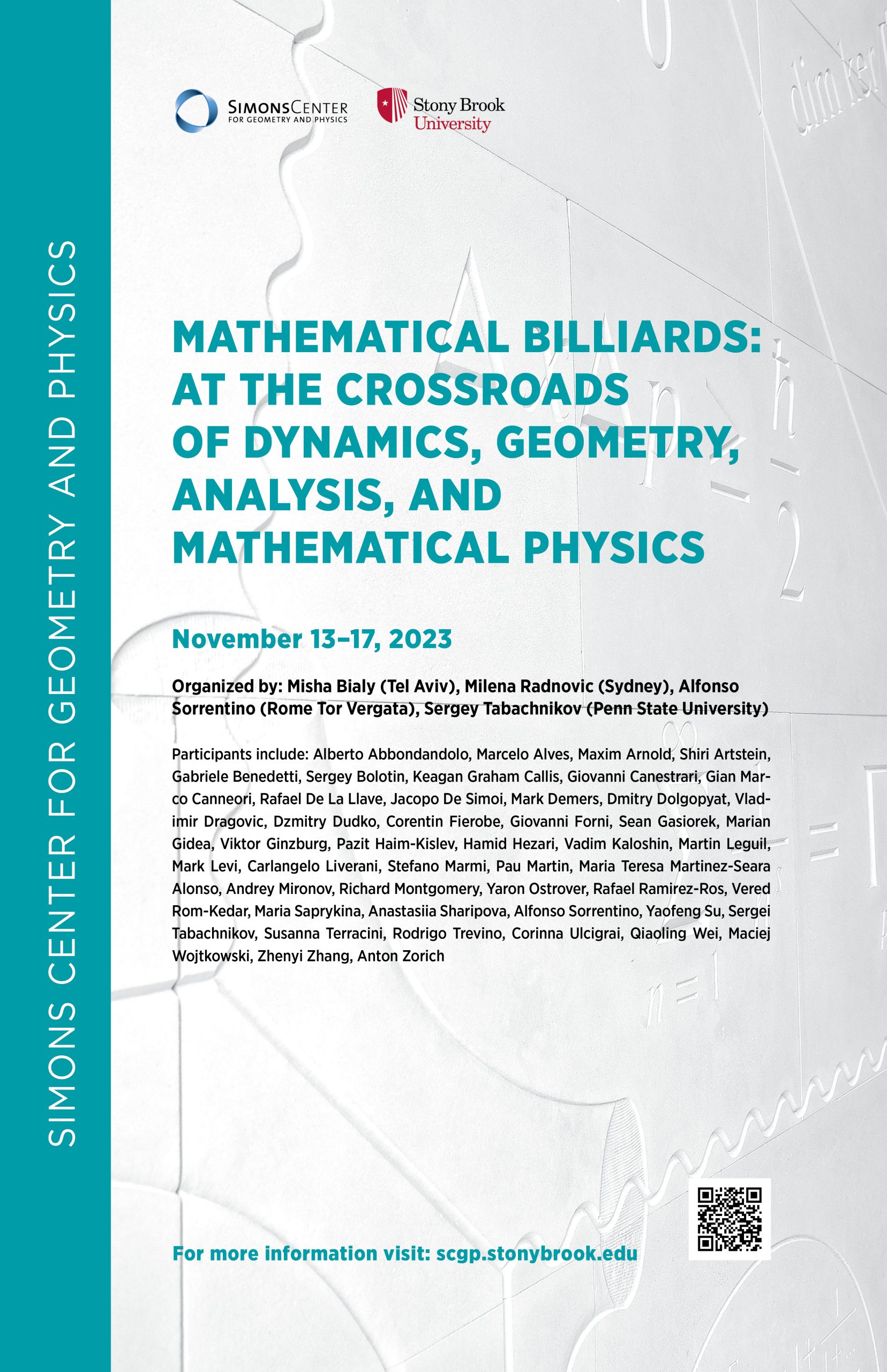 Workshop: Mathematical Billiards: At the Crossroads of Dynamics, Geometry, Analysis, and ...