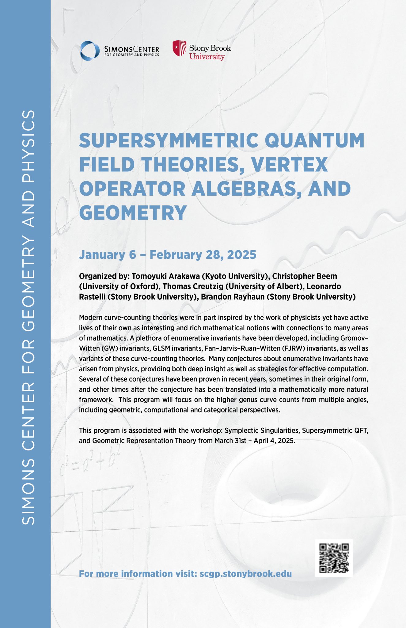 Supersymmetric Quantum Field Theories, Vertex Operator Algebras, and ...