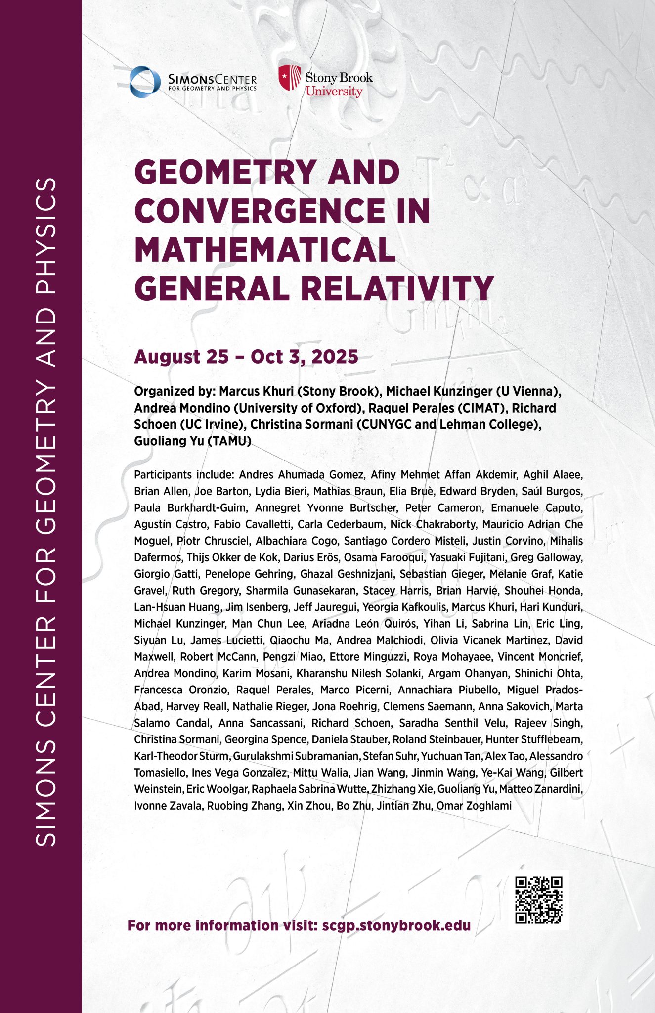 Geometry and Convergence in Mathematical General Relativity: August 25 ...