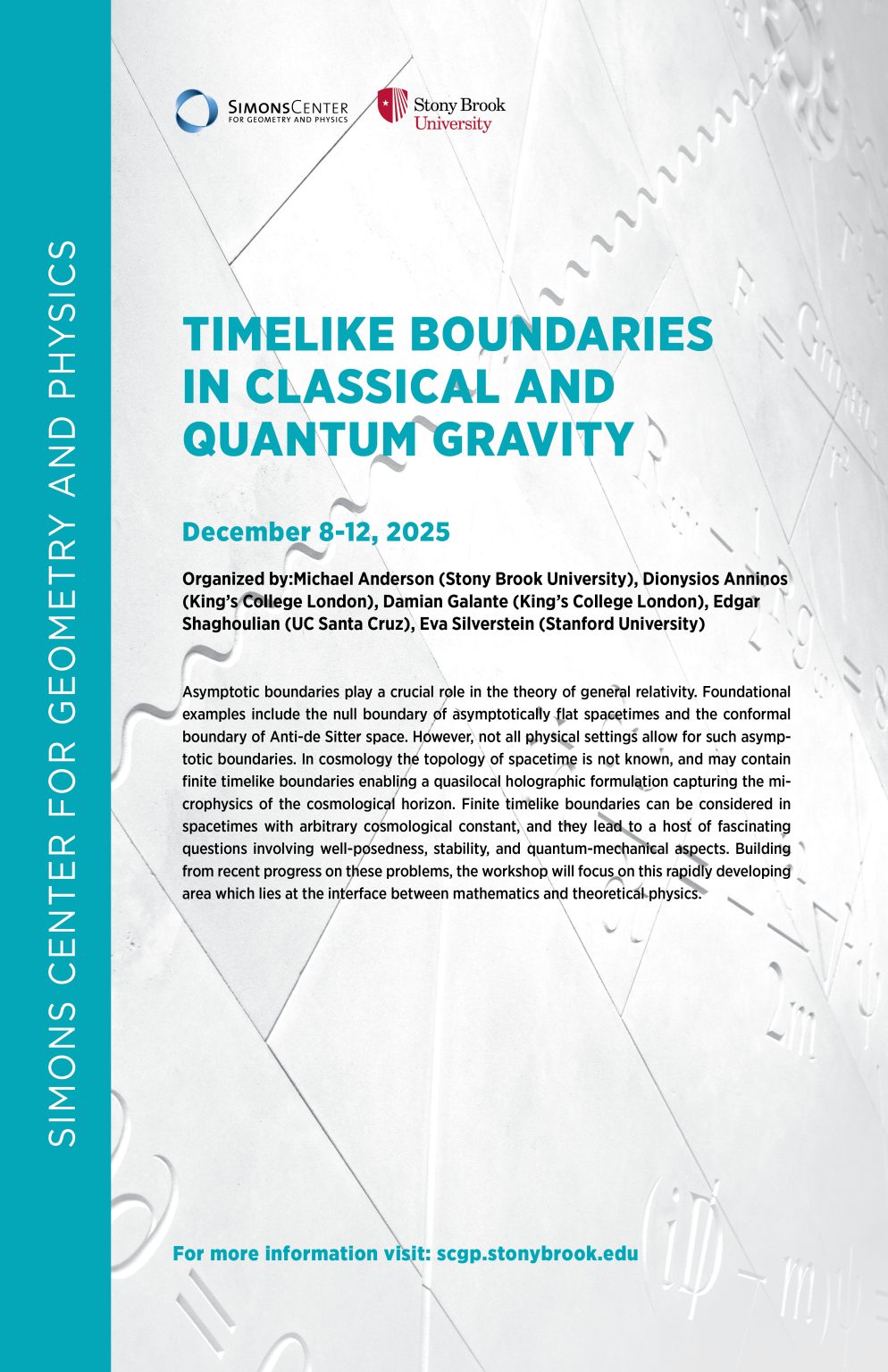 Timelike Boundaries in Classical and Quantum Gravity – December 8-12 ...